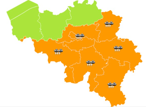Onweer wordt erger dan verwacht, KMI geeft nu code oranje: "Wees ...
