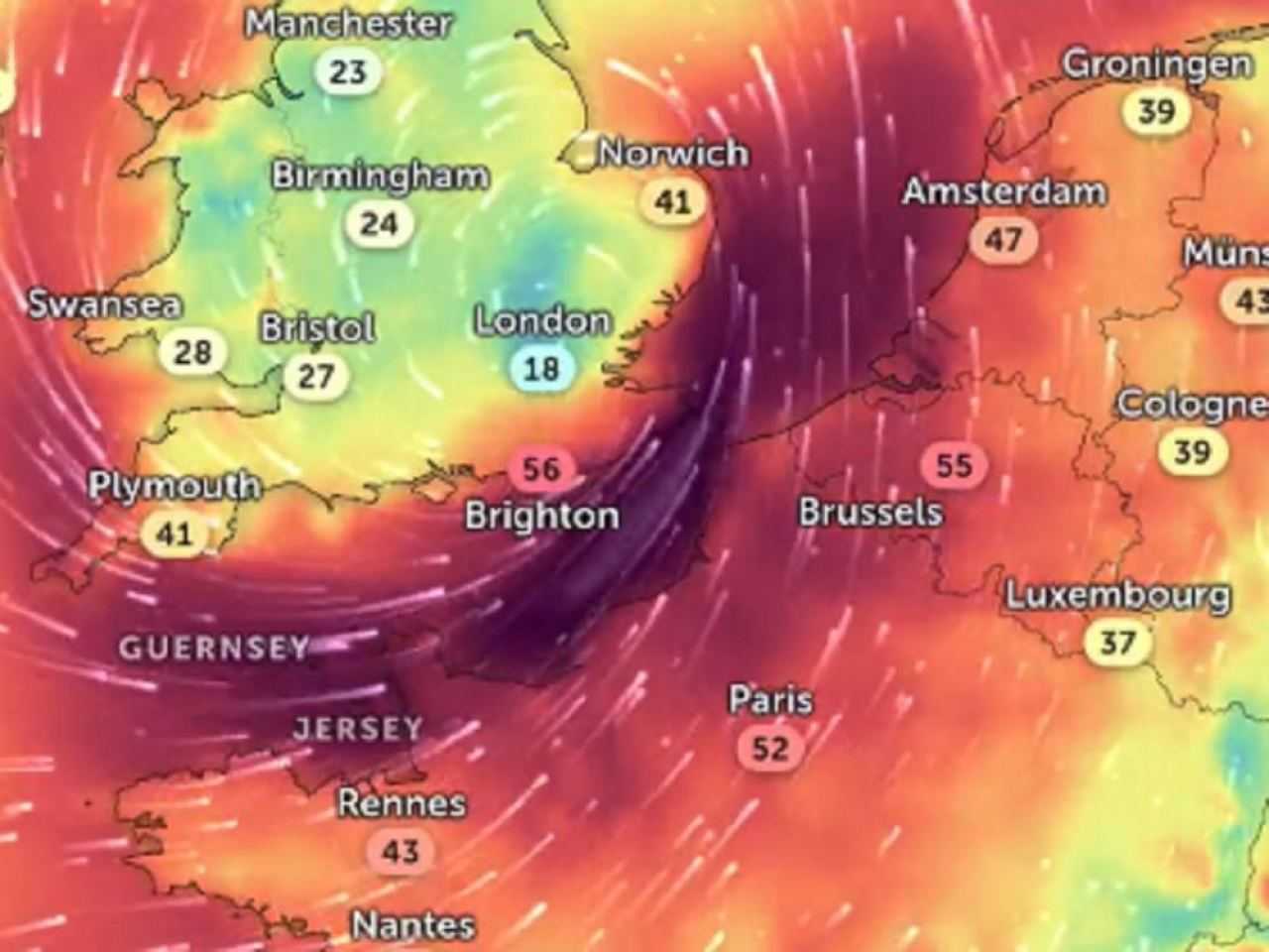 Zware storm Ciarán op komst, die lelijk gaat huishouden: "Bomcycloon ...