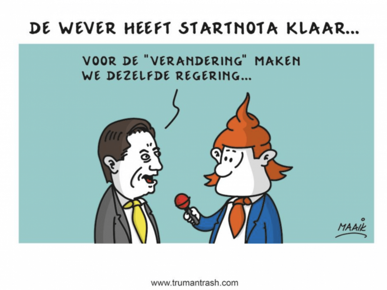 Vandaag gaat de cartoon over Bart De Wever | Redactie24