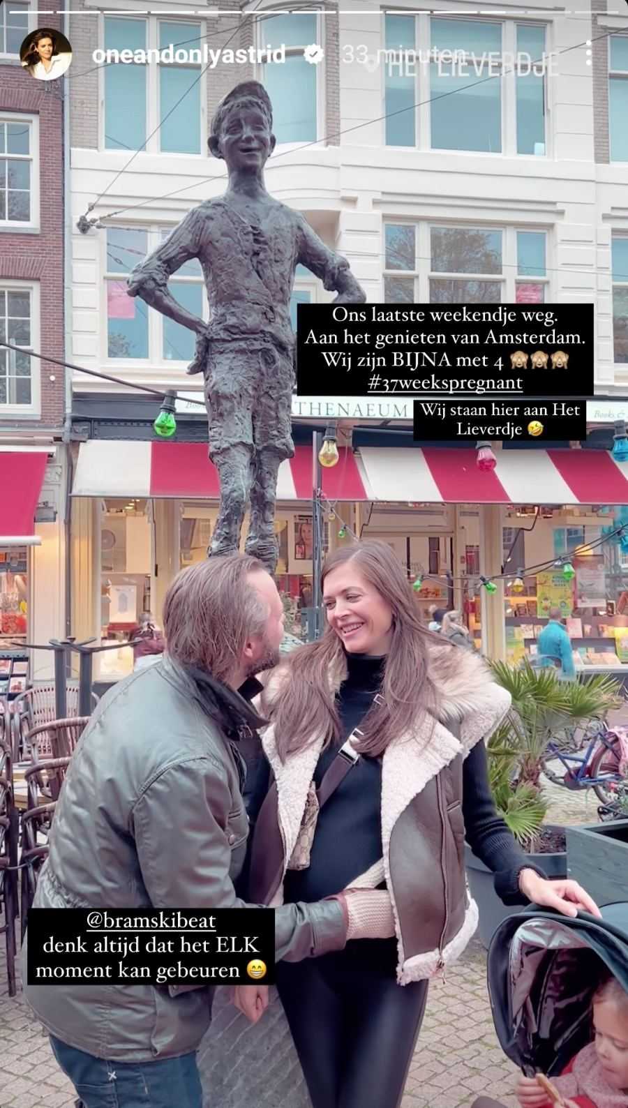 Bram Coppens over de bevalling van zijn Astrid: “Het is voor elk moment ...