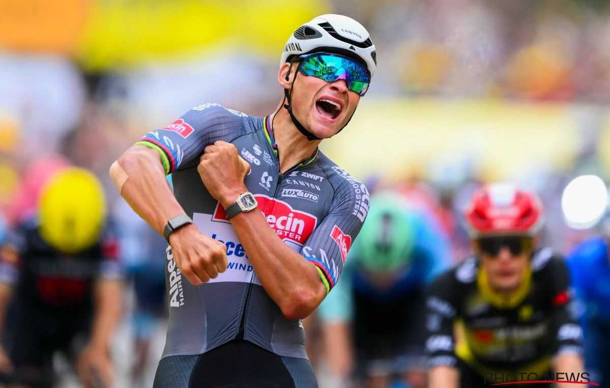 Van der Poel laat eindelijk van zich horen in de Tour: "Het werd tijd ...