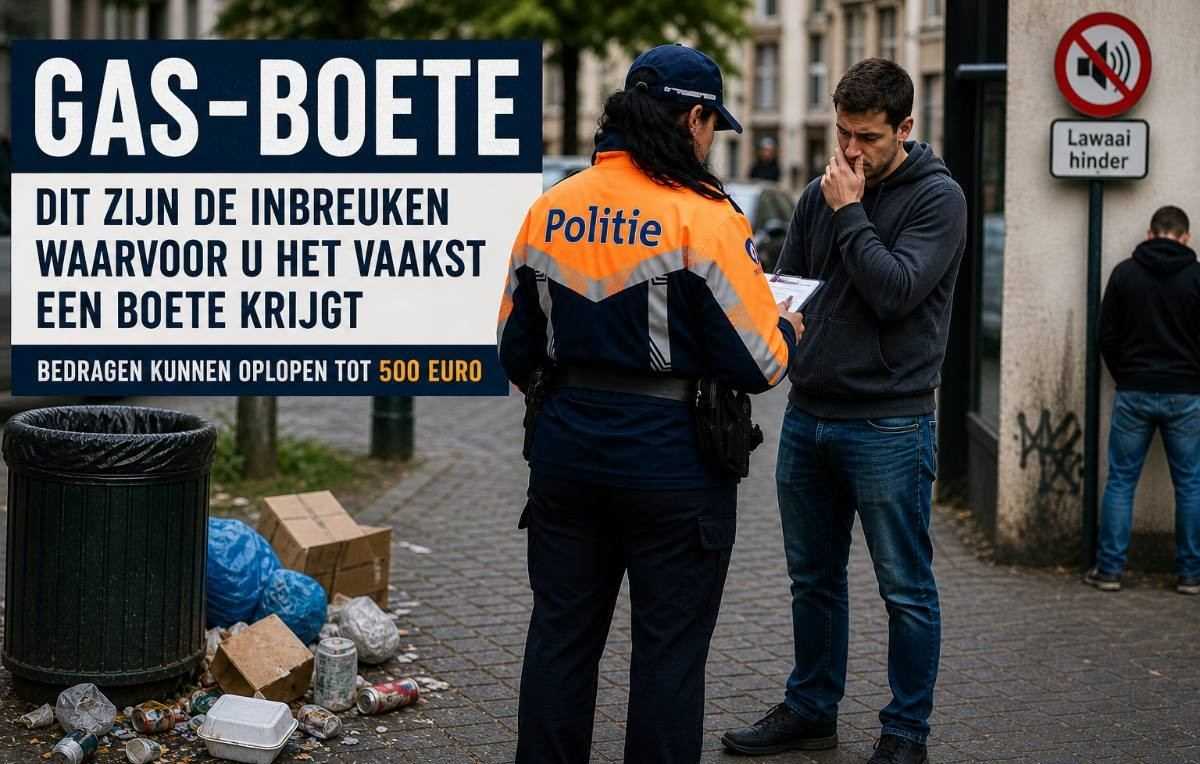 Steeds meer GAS-boetes voor deze overtredingen: ‘Boetes tot 500 euro ...